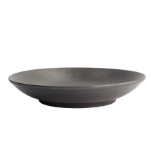 Teller, Yuzu Schwarz Runde Platte mit Rand, Ø 26x2.4cm, Art.-Nr. 20379 ...